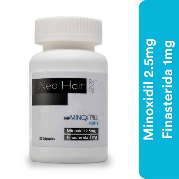 MINOXPILL FORTE MINOXIDIL 2.5MG con FINASTERIDA 1MG 30 CAPSULAS ...